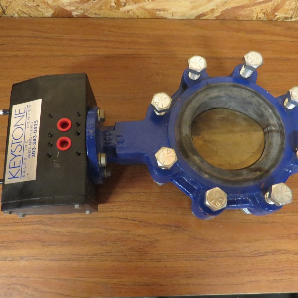 MC1128 KeyStone 4" Inline Pneumatic Actuator w/Flange Valve 79U-006U ...