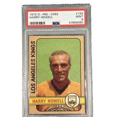 Harry Howell Kings 1972-73 O-Pee-Chee Hockey Card MINT PSA 9 | eBay