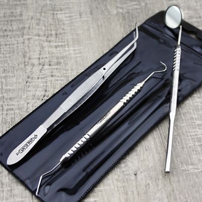 Professional Dental Oral Kit -Scaler Probe Pick Mirror-Dentist Tool ...