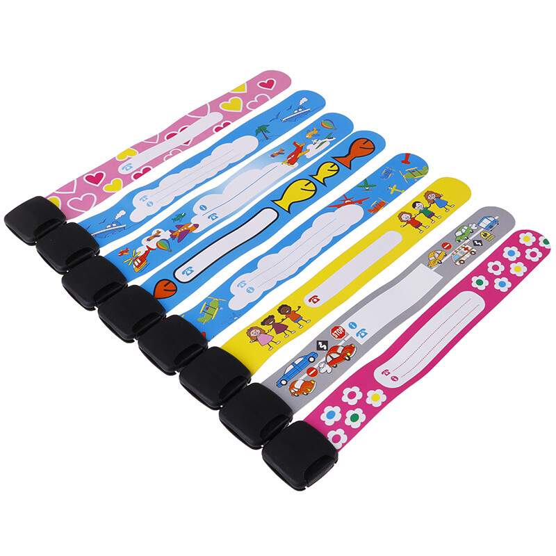 4Pcs New ID Safety Bracelet for Kid Outdoor Activity Writing Reusable ...