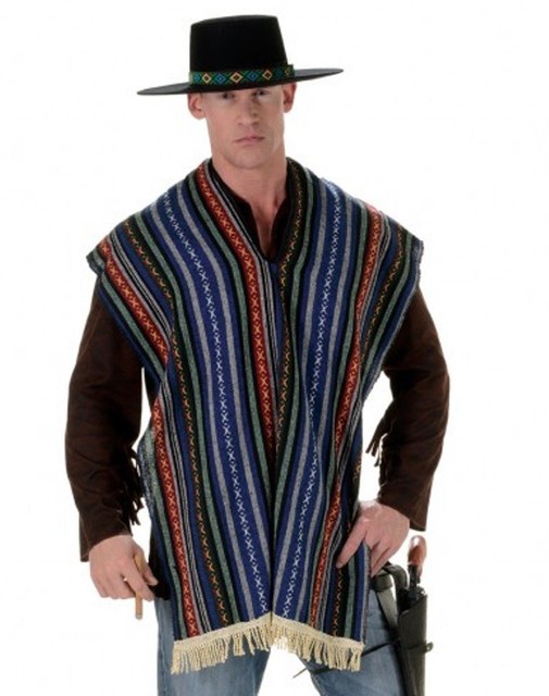 Bandito Mens Mexican Bandit Thief Robber out Law Serape Halloween ...
