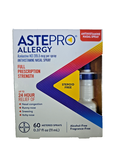 BAYER ASTEPRO ALLERGY NASAL, 60 METERED SPRAYS 24 HR ANTIHISTAMINE ...