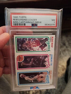 1980 TOPPS REBOUNDING LEADER BIRD,CARTWRIGHT,DREW PSA 7 | eBay