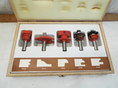 Freud 94-100 5-Piece Cabinet Door Raised Panel Router Bit Set Made In ...