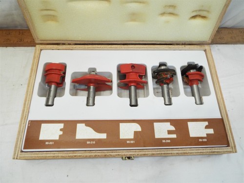 Freud 94-100 5-Piece Cabinet Door Raised Panel Router Bit Set Made In ...