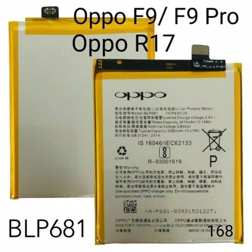 Free Tools💢 Genuine OPPO F9/F9Pro/R17... BLP681 Battery Replacement ...