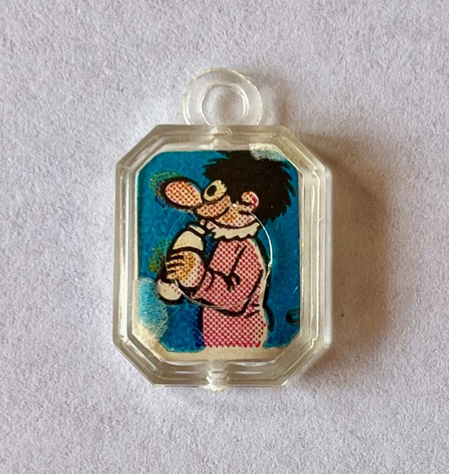 RARE Vintage POPEYE Cracker Jack Photo Picture Charm 2-Sided Swee' Pea ...