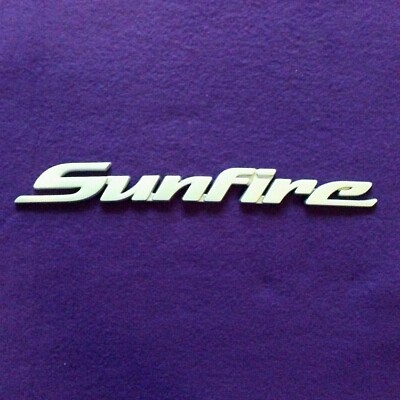 Used 00-05 Pontiac Sunfire Door Emblem Badge Logo Decal Silver Painted ...