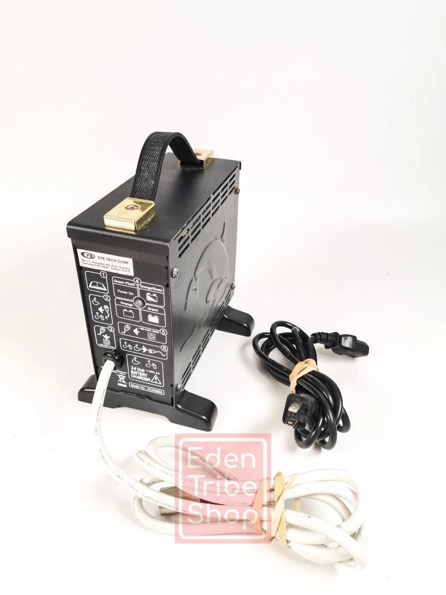 24 VOLT BATTERY Charger Model 4C24080A 24V Wheelchair Power, 45% OFF