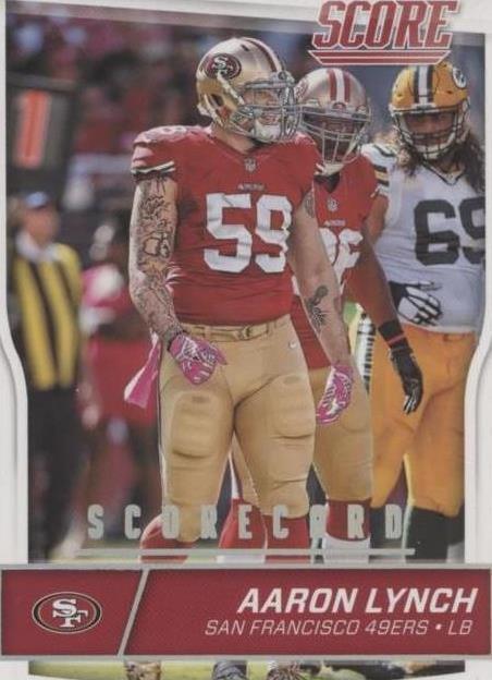 2016 Score - Aaron Lynch #278 Scorecard for sale online | eBay