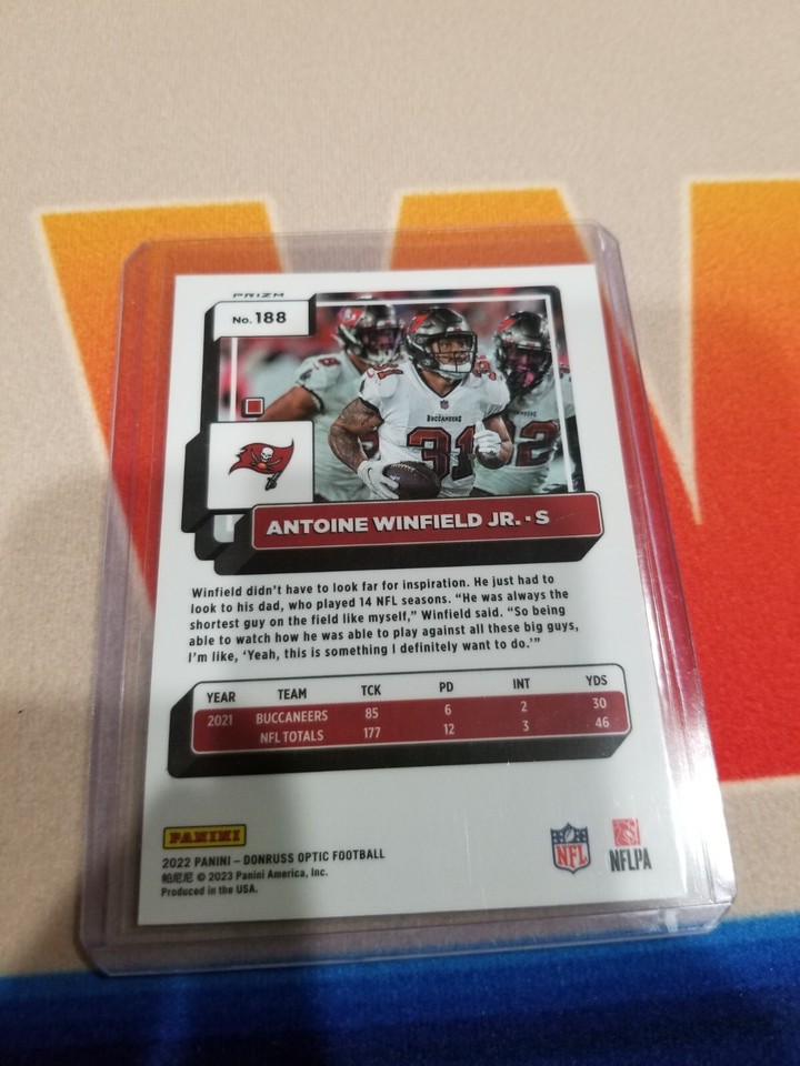 2022 Panini Donruss Optic Antoine Winfield White Sparkle #188 | eBay