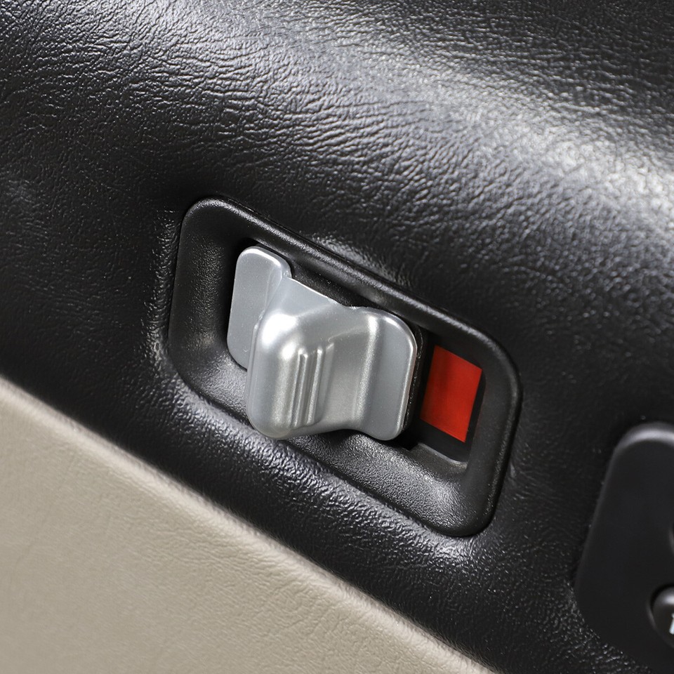 ABS Silver Inner Child Safety Door Lock Switch trim Cover for Hummer H2 ...