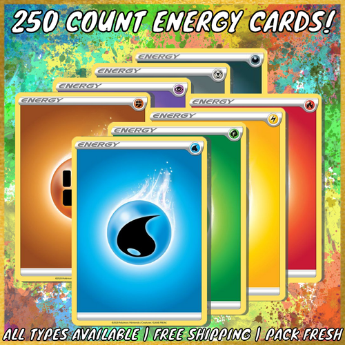 Pokemon TCG Card Lot Assorted Basic Energy Cards - NM - Choose Your ...