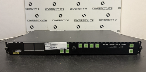 Evertz 5601MSC Master Clock w/ Dual Power Supply | eBay