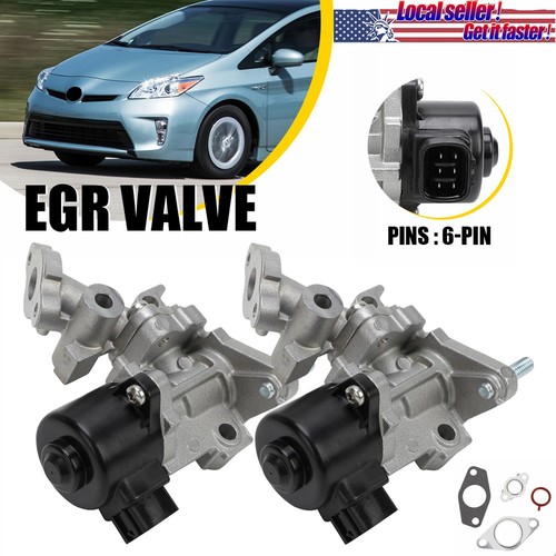 Set of 2 EGR Valve Kit FOR Toyota Prius 10-15 Prius V 12-17 Lexus ...