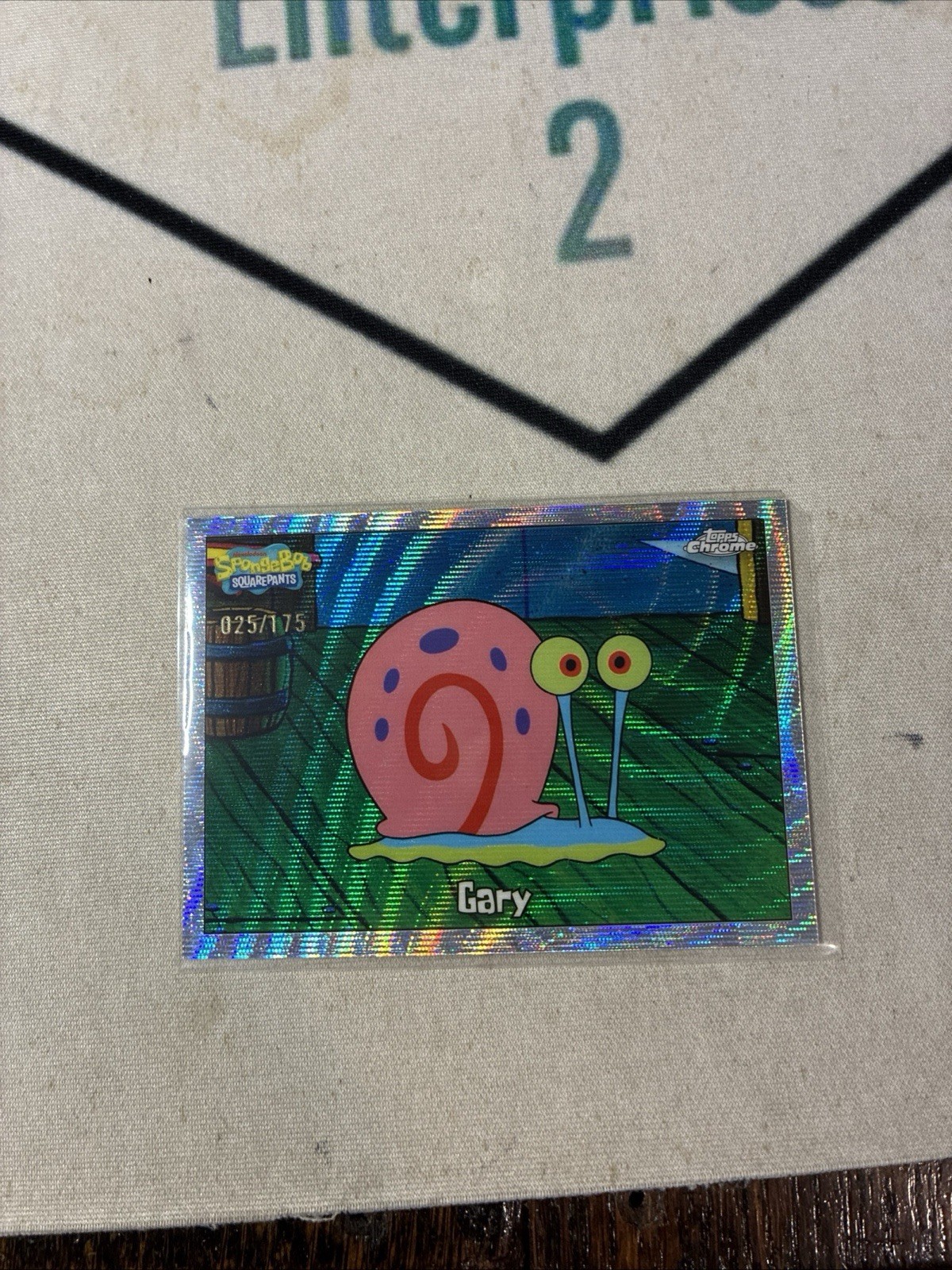 2025 Topps Chrome Spongebob #26 Gary the Snail Wave Refractor /175 | eBay