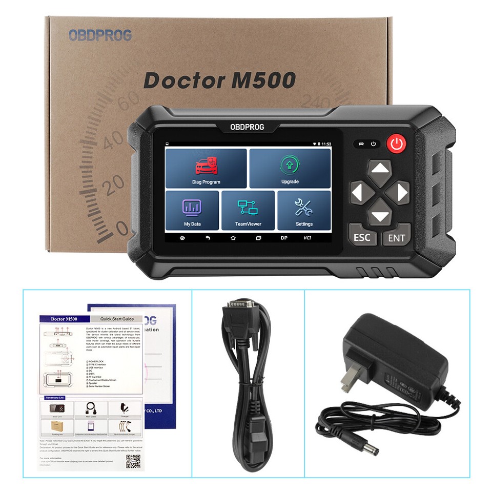 OBDPROG M500 Car Odo-meter Mileage Correction Tool OBD2 Code Reader ...