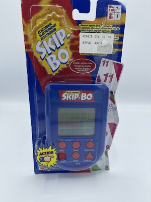 SEALED 2002 Mattel Handheld Electronic Skip-Bo Travel Game 43614 ...