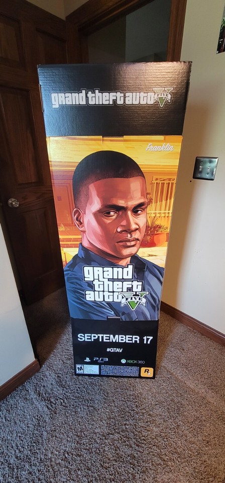Grand Theft Auto (GTA) V (FIVE) Cardboard Standee Floor Store Display ...