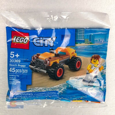 Sealed Lego 30369 City Beach Buggy Polybag NIP Easter Basket Set Surfer ...