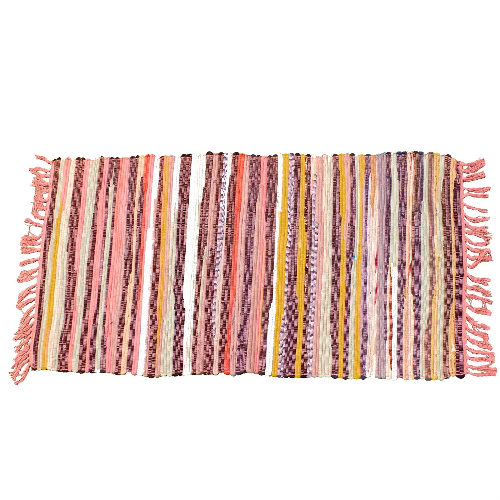 Chindi Rug Braided Rainbow Rug | Multi Colour Area Rug Cotton Rag Rug ...
