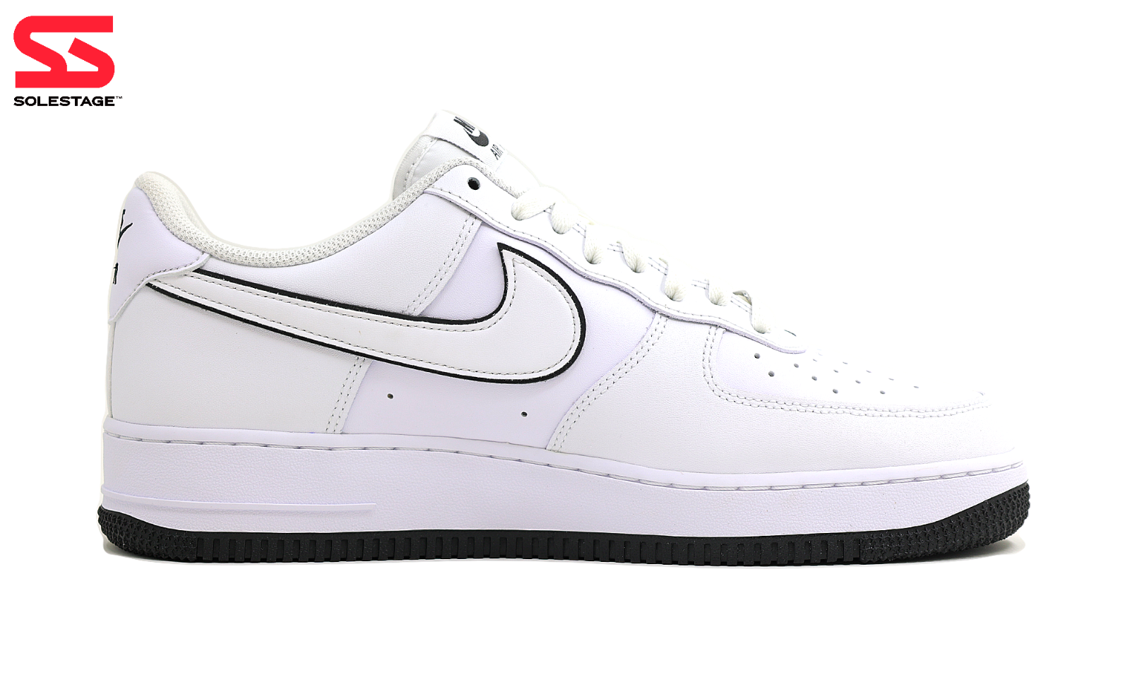 Nike Air Force 1 Low '07 White Black Outline Swoosh (DV0788-103) Men's ...
