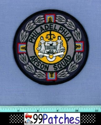 PHILADELPHIA ARSON SQUAD PENNSYLVANIA Fire Rescue Shoulder Patch CITY ...