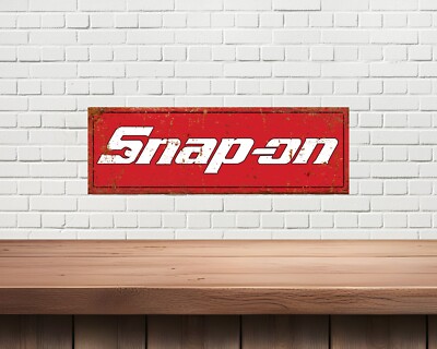 Snap On, Metal sign, rustic look, garage, tool box | eBay