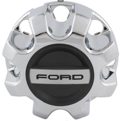 NEW OEM 17-22 Ford Super Duty Wheel Cover- Chrome Hub Center Cap REAR ...