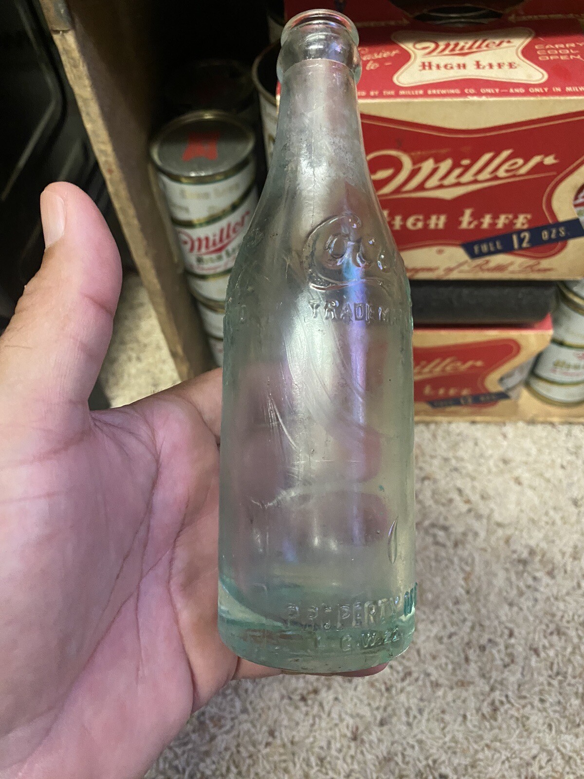 Coca Cola Bottle Trademark Registered Script Embossed Shoulder And ...