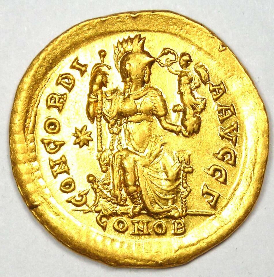 Honorius AV Solidus Gold Roman Coin 393-423 AD - Choice XF / AU | eBay
