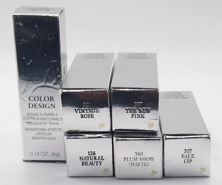 Lancome Color Design Lipstick 0.14oz Choose Your Shade | eBay