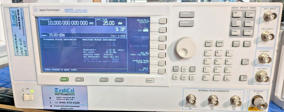 🔥Agilent Keysight E8257D 20Ghz PSG Signal Generator LOADED w/OPTs + Calibrated! | eBay