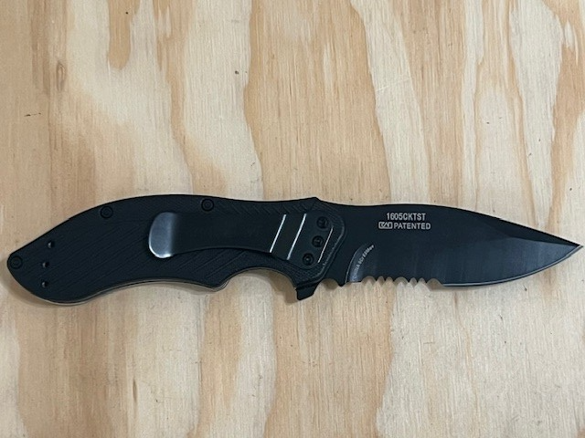 Kershaw 1605CKTST BLACK serrated Blade CLASH Folding Pocket Knife ...