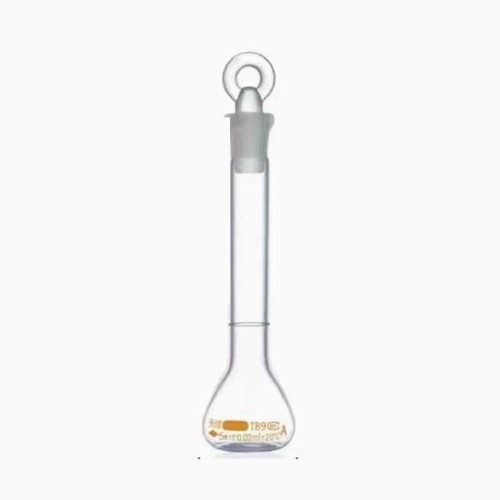 Transparent 5ml Glass Volumetric Flask w/ Stopper Chemistry Laboratory ...