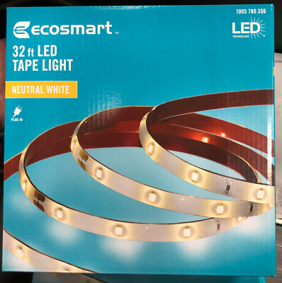 32 ft. Indoor/Outdoor Cuttable Neutral White Strip Light Kit NEW | eBay