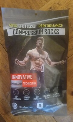 Blitzu White Compression Socks Size M | eBay
