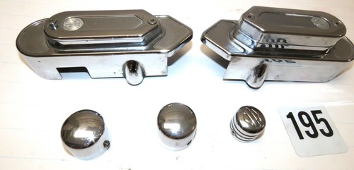 Harley #44508-01 Dyna Chrome Swingarm Rear Axle Covers & Front Axle ...