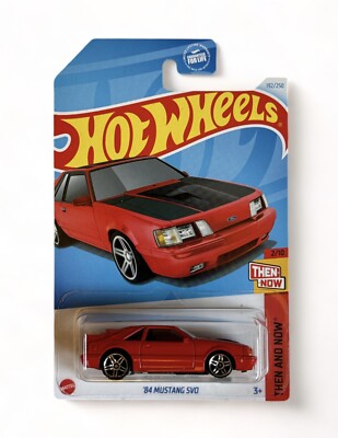 Hot Wheels '84 Mustang SVO Red #192 192/250 - 2024 Then and Now | eBay