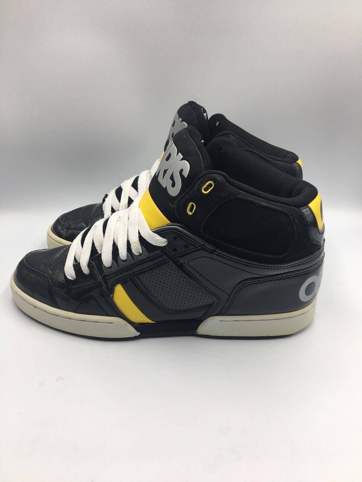 RARE OSIRIS BRONX NYC 83 BLACK YELLOW SKATE SHOES - S… - Gem