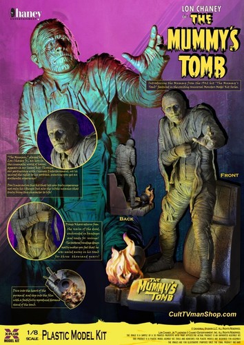 X-Plus The Mummy's Tomb model kit famous universal monsters like Aurora ...