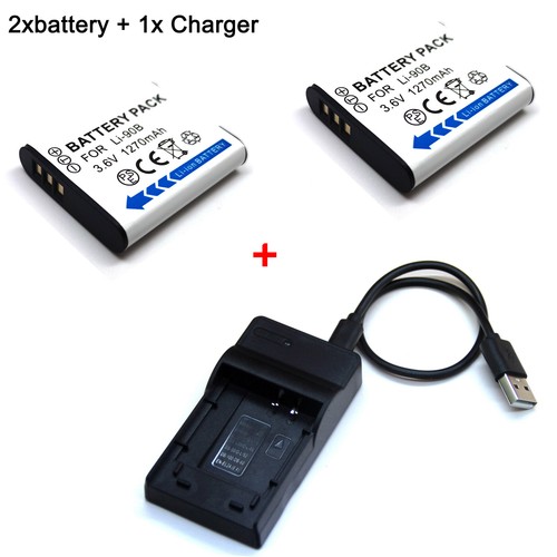 AUS Battery / Charger For Olympus Stylus SH1 SH2 SH3 SH50 SP-100 IHS SP ...