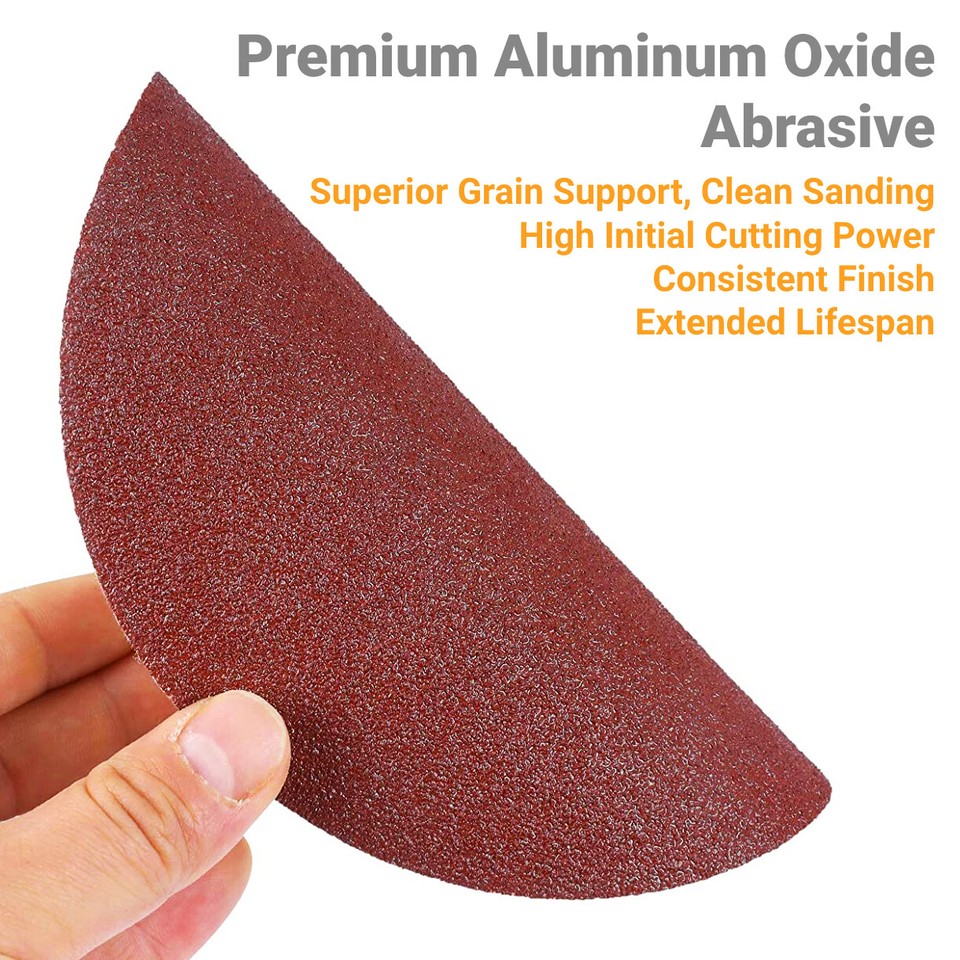 100PCS 6" Sanding Discs 40-2000 Grit Hook Loop DA Sander Orbital ...