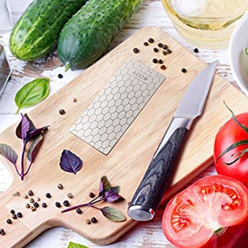 2PCS Diamond Sharpening Stone, Whetstone Honeycomb Surface Diamond ...