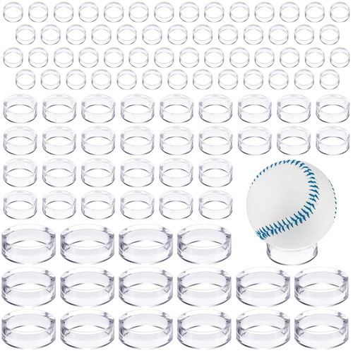 100 Pcs Crystal Sphere Stand Acrylic Sphere Stand Clear Plastic Single ...