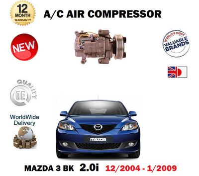 FOR MAZDA 3 2.0 PETROL BK 150BHP 2004-2009 NEW AC AIR COMPRESSOR UNIT ...
