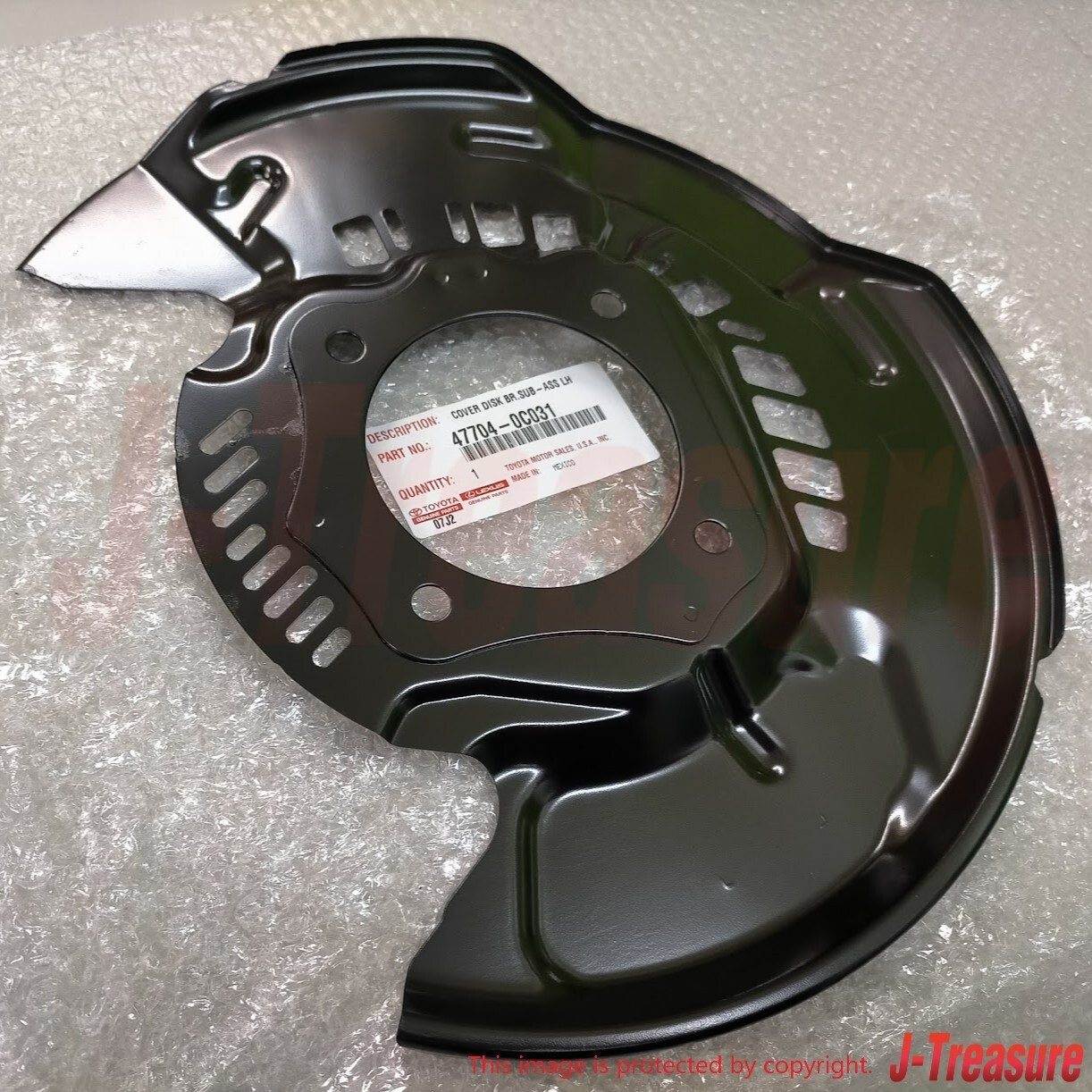 TOYOTA TUNDRA 07-21 Genuine Cover Disc Brake Dust Front Left 47704 ...