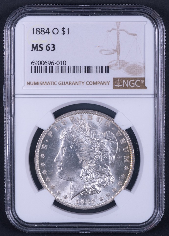 1884-O Morgan Silver Dollar - RAINBOW TONE - NGC MS63 - BB(010) | eBay