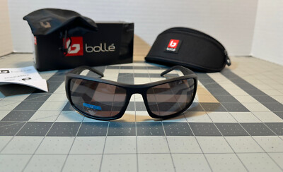 Bolle King Men's Sunglasses BS026002 Black Matte, Polarized Volt+ Gun ...