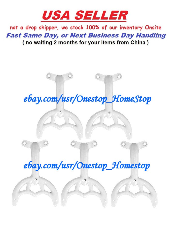 5 - 36"-42" White Ceiling Fan Blade Arms Replacement Brackets Hunter Hampton Bay | eBay